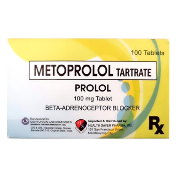 PROLOL Metoprolol Tartrate 100mg Tablet 100's price in the Philippines ...