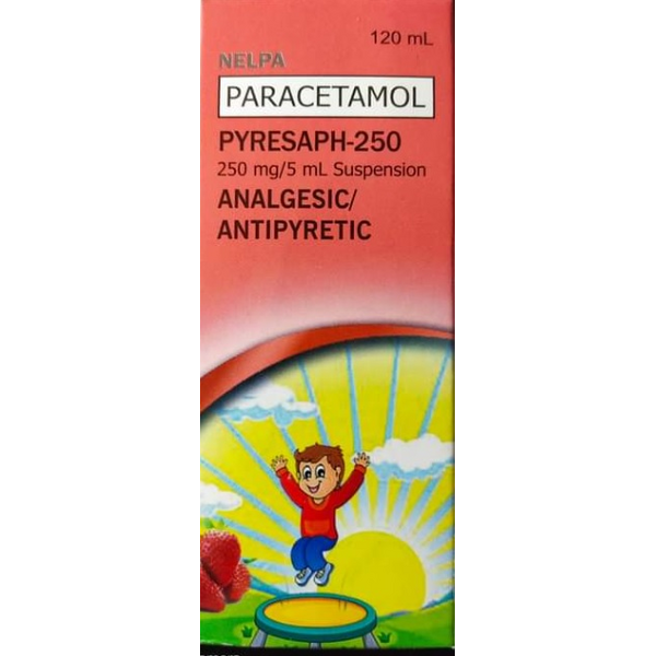 PYRESAPH-250 Paracetamol 250mg / 5mL Suspension 120mL Strawberry price ...