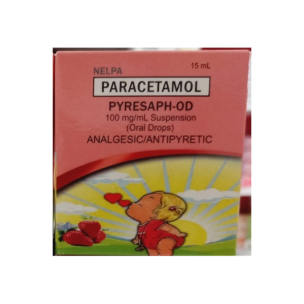 PYRESAPH-OD Paracetamol 100mg / mL Suspension (Oral Drops) 15mL ...