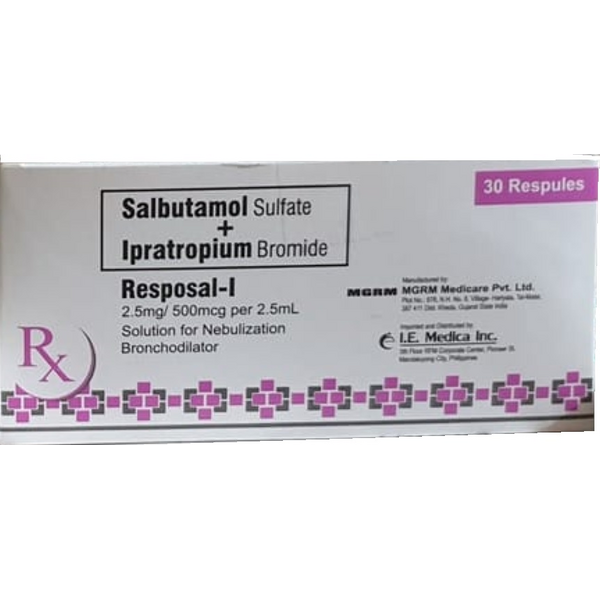 RESPOSAL-I Salbutamol Sulfate / Ipratropium Bromide 2.5mg / 500 mcg per ...