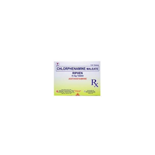 Buy Riphen chlrophenamine maleate 4mg tablet 100's online with MedsGo ...