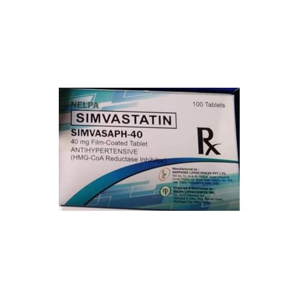 SIMVASAPH-40 Simvastatin 40mg Film-Coated Tablet 100's price in the ...