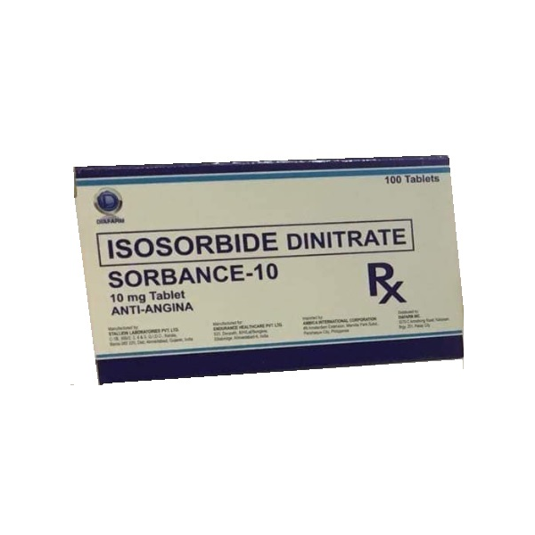 SORBANCE-10 Isosorbide Dinitrate 10mg Tablet 100's price in the ...