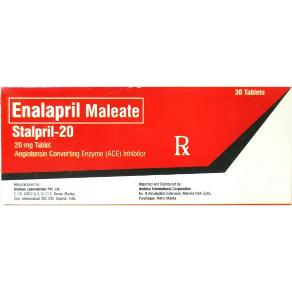 STALPRIL-20 Enalapril Maleate 20mg Tablet 30's price in the Philippines ...