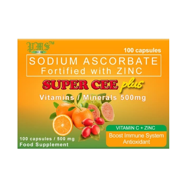 SUPER CEE WITH ZINC Sodium Ascorbate / Zinc / Risehip / Guava Extract ...