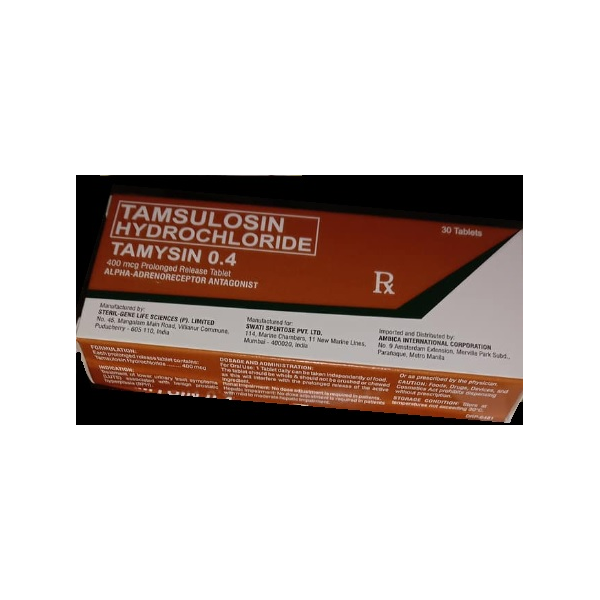 TAMYSIN 0.4 Tamsulosin Hydrochloride 400mcg Prolonged Release Tablet 30 ...