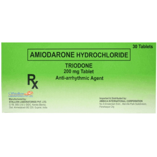 TRIODONE Amiodarone Hydrochloride 200mg Tablet 30's price in the ...