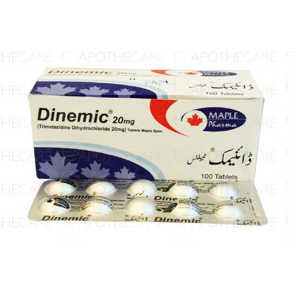 DINEMIC Trimetazidine Dihydrochloride 20mg Film-Coated Tablet 100's ...