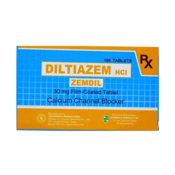ZEMDIL Diltiazem Hydrochloride 30mg Film-Coated Tablet 1's price in the ...