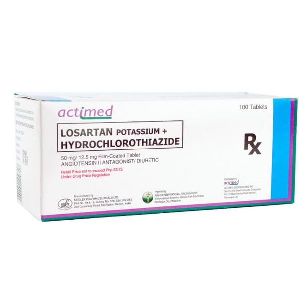 ACTIMED Losartan Potassium / Hydrochlorothiazide 50mg / 12.5 mg Film ...