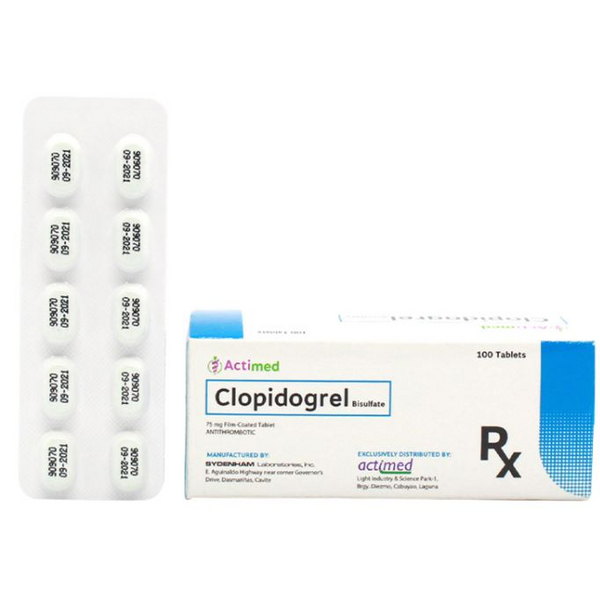 ACTIMED Clopidogrel Bisulfate 75mg Film-Coated Tablet 1's price in the ...