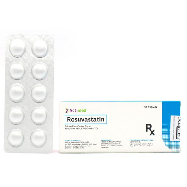 ACTIMED Rosuvastatin Calcium 20mg Film-Coated Tablet 1's price in the ...