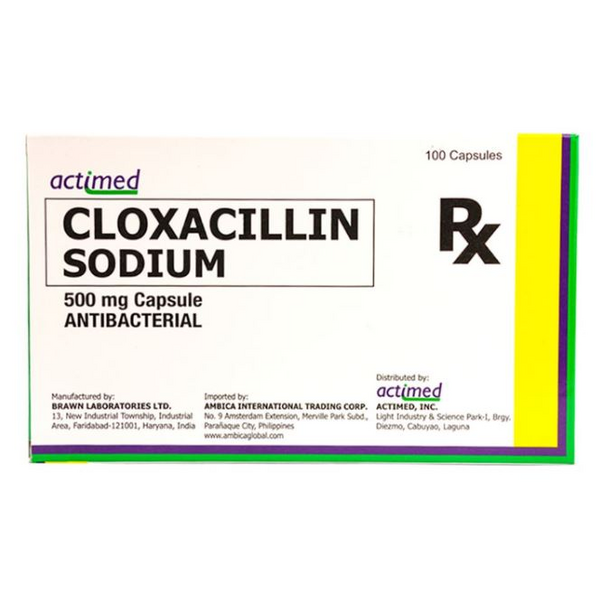ACTIMED Cloxacillin Sodium 500mg Capsule 1's price in the Philippines ...