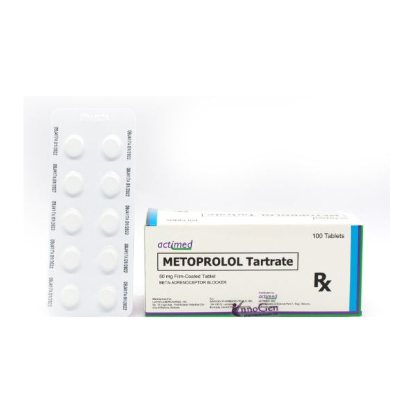 ACTIMED Metoprolol Tartrate 50mg Film-Coated Tablet 1's price in the ...