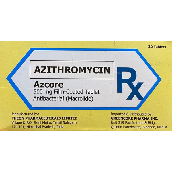 AZCORE Azithromycin 500mg Film-Coated Tablet 1's price in the ...