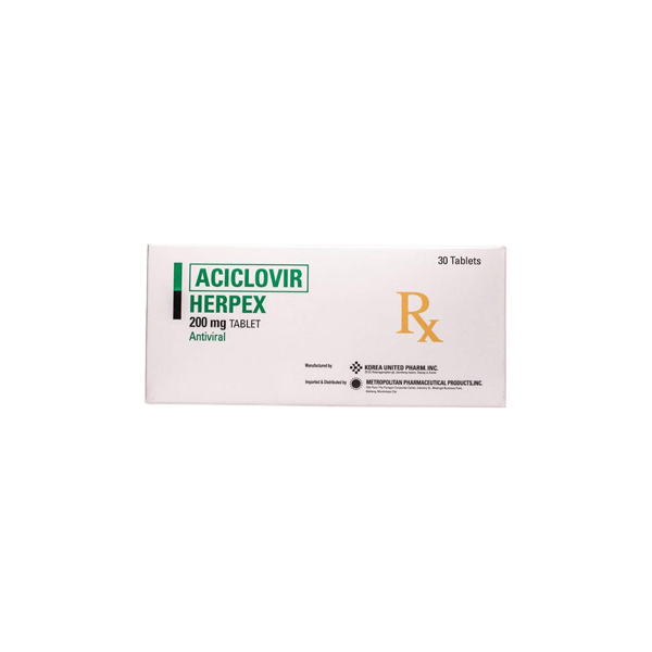 HERPEX Aciclovir 200mg Tablet 1's price in the Philippines | MedsGo ...