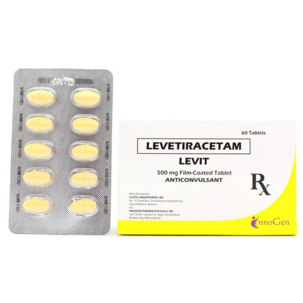 LEVIT Levetiracetam 500mg Film-Coated Tablet 1's price in the ...