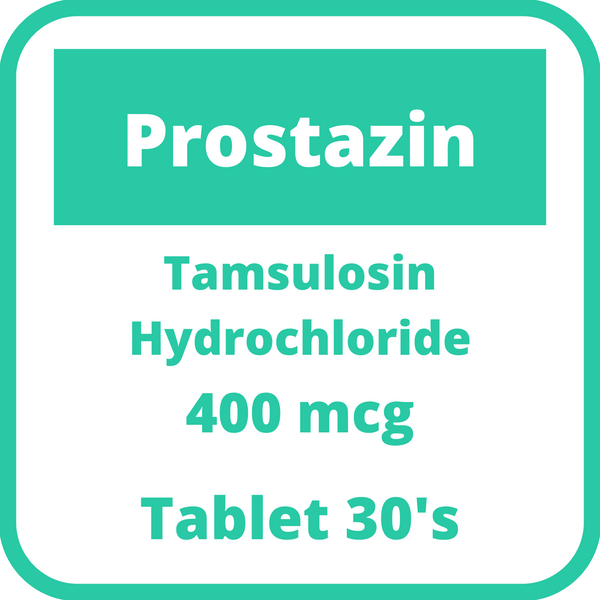 PROSTAZIN Tamsulosin Hydrochloride 400mcg Enteric-Coated Tablet 30's ...