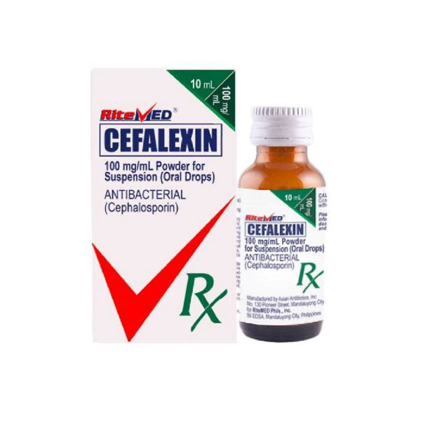RITEMED Cefalexin 100mg / mL Powder for Suspension (Oral Drops) 10mL ...