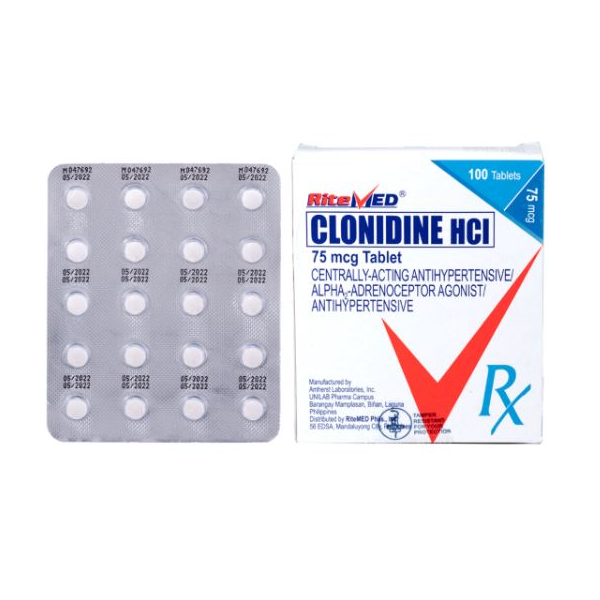 RITEMED Clonidine Hydrochloride 75mcg Tablet 1's price in the ...