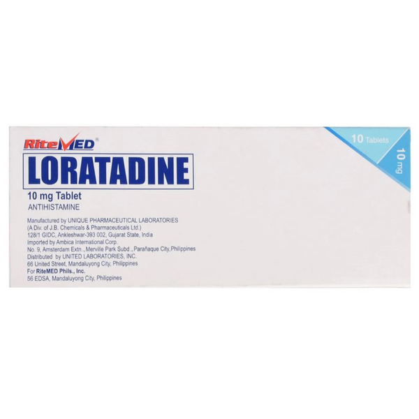 RITEMED Loratadine 10mg Tablet 1's price in the Philippines | MedsGo ...