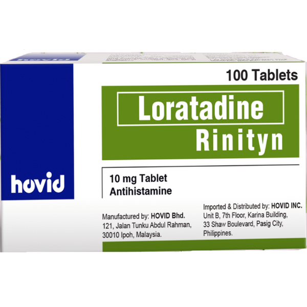 RINITYN Loratadine 10mg Tablet 1's price in the Philippines | MedsGo ...