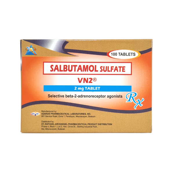 VN2 Salbutamol Sulfate 2mg Tablet 100's price in the Philippines ...