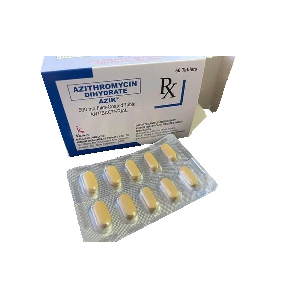 AZIK Azithromycin Dihydrate 500mg Film-Coated Tablet 50's price in the ...