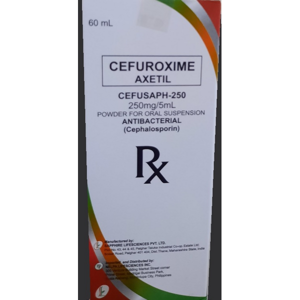 CEFUSAPH-250 Cefuroxime Axetil 250mg / 5mL Powder for Oral Suspension ...