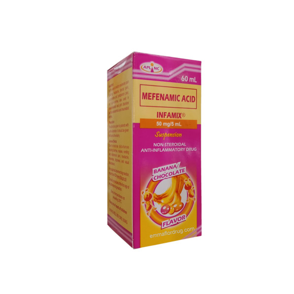 INFAMIX Mefenamic Acid 50mg / 5mL Suspension 60mL Banana Chocolate ...