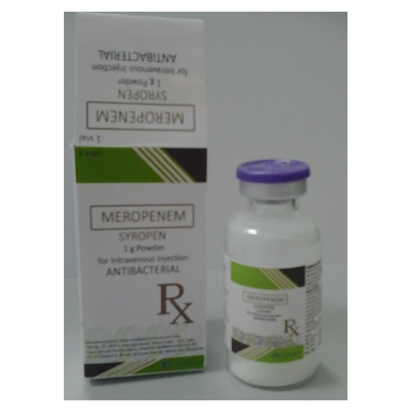 SYROPEN Meropenem 1g Powder for IV Injection 30mL price in the ...