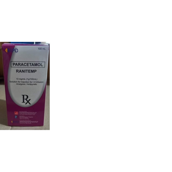 RANITEMP Paracetamol 10mg / mL (1g / 100mL) Solution for Injection for ...