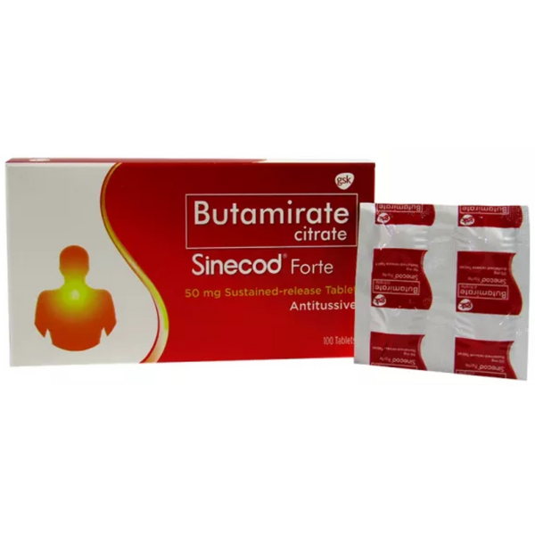 SINECOD FORTE Butamirate Citrate 50mg Sustained Release Tablet 1's ...