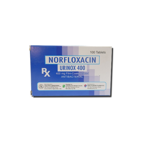 URINOX 400 Norfloxacin 400mg Film-Coated Tablet 100's price in the ...