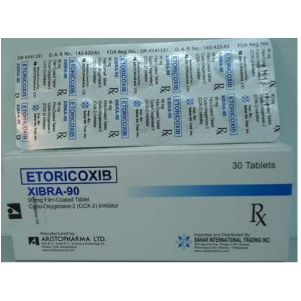 XIBORA-90 Etoricoxib 90mg Film-Coated Tablet 50's price in the ...