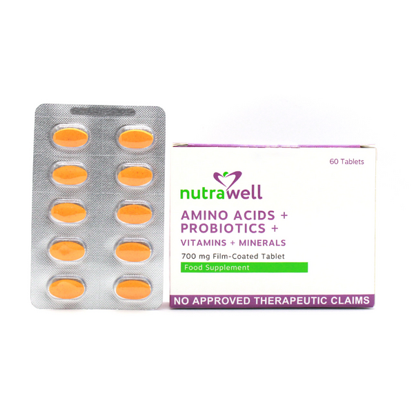 NUTRAWELL Amino Acids / Probiotics / Vitamins / Minerals 700mg Film ...