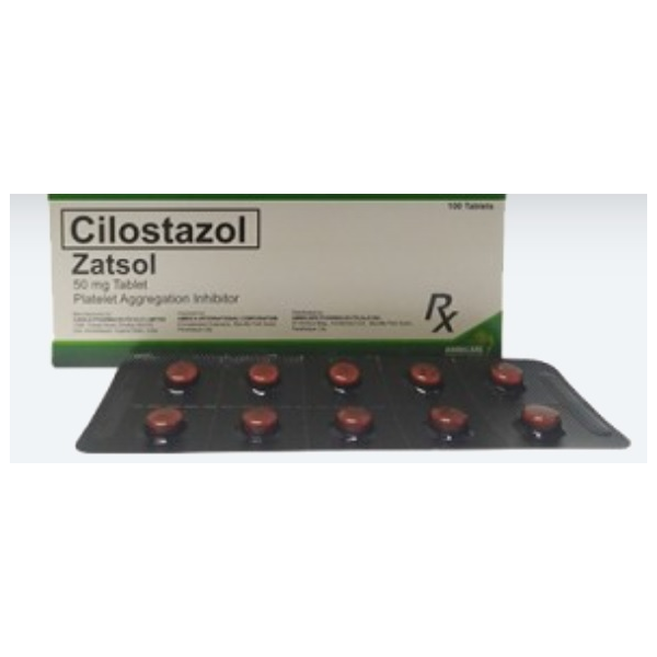 ZATSOL Cilostazol 50mg Tablet 100's price in the Philippines | MedsGo ...
