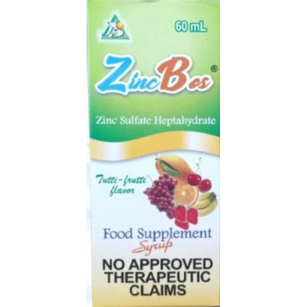 ZINCVITA Zinc Sulfate Heptahydrate Syrup 60mL Tutti-Fruitti price in ...