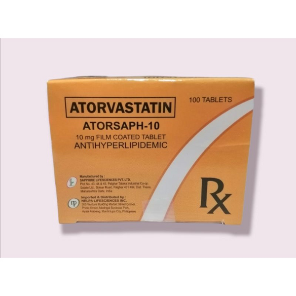 ATORSAPH Atorvastatin 10mg Film-Coated Tablet 100's price in the ...