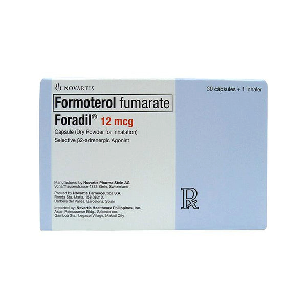 FORADIL Formoterol Fumarate 12mcg Dry-Powder for Inhalation Capsule 1's ...