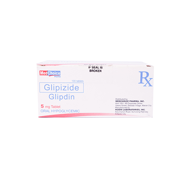 GLIPDIN Glipizide 5mg Tablet 1's price in the Philippines | MedsGo Pharmacy
