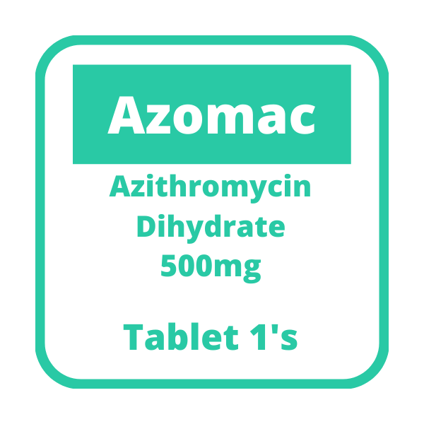 AZOMAC Azithromycin 500mg Film-Coated Tablet 1's price in the ...