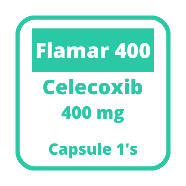 Buy Flamar 400 celecoxib 400mg capsule 1's online with MedsGo. Price - from