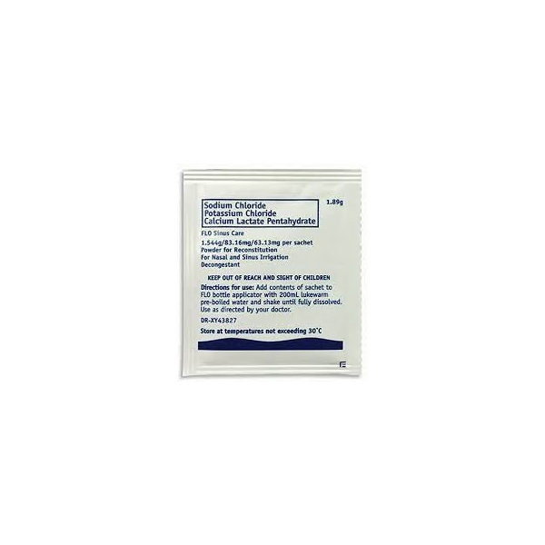 FLO SINUS CARE Sodium Chloride / Potassium Chloride / Calcium Lactate ...
