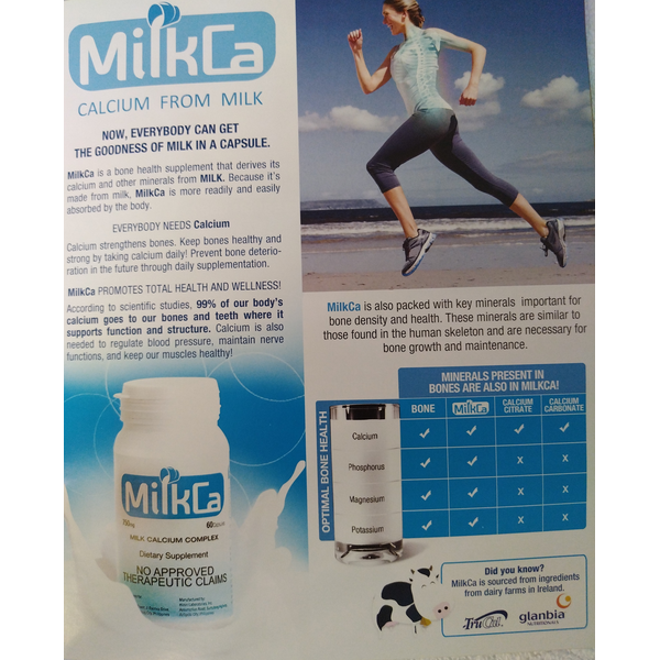 MILKCA Milk Calcium Complex 750mg Capsule 60's price in the Philippines ...