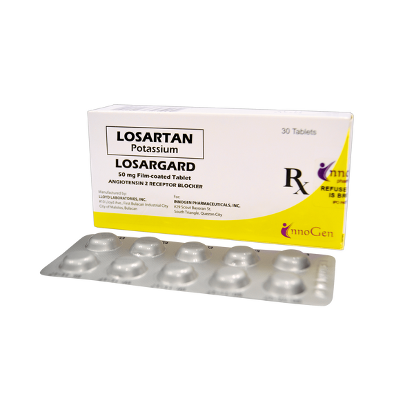 LOSARGARD Losartan Potassium 50mg Film-Coated Tablet 1's price in the ...