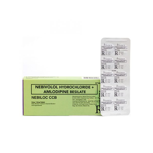 NEBILOC CCB Nebivolol Hydrochloride / Amlodipine Besilate 5mg / 10mg ...