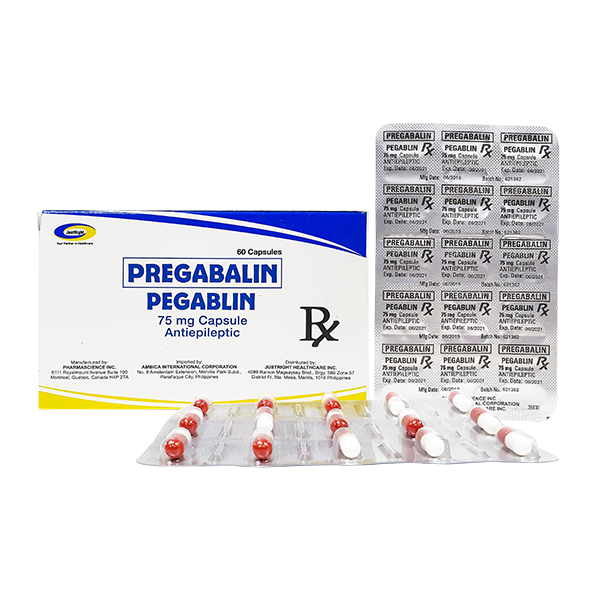 PEGABLIN Pregabalin 75mg Capsule 1's price in the Philippines | MedsGo ...