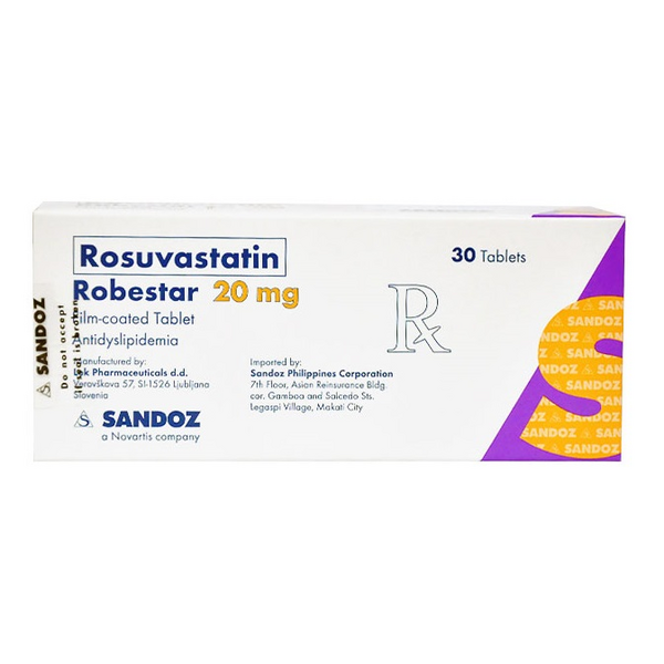 ROBESTAR Rosuvastatin 20mg Film-Coated Tablet 1's price in the ...