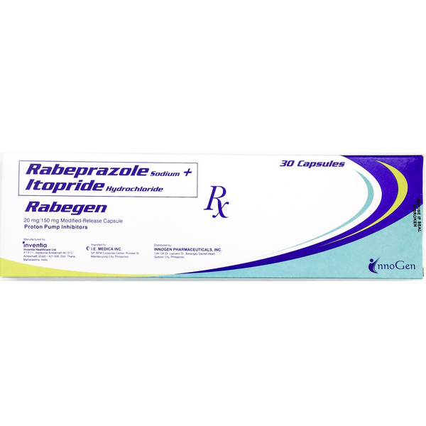RABEGEN Rabeprazole Sodium / Itopride Hydrochloride 20mg / 150mg ...